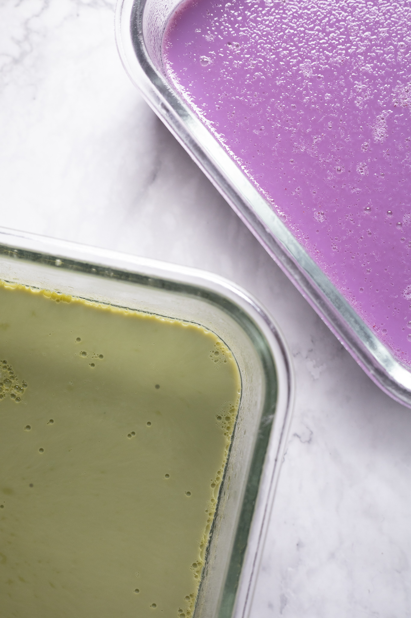 Taro & Matcha Gelatina Mosaico - The Pie that Binds
